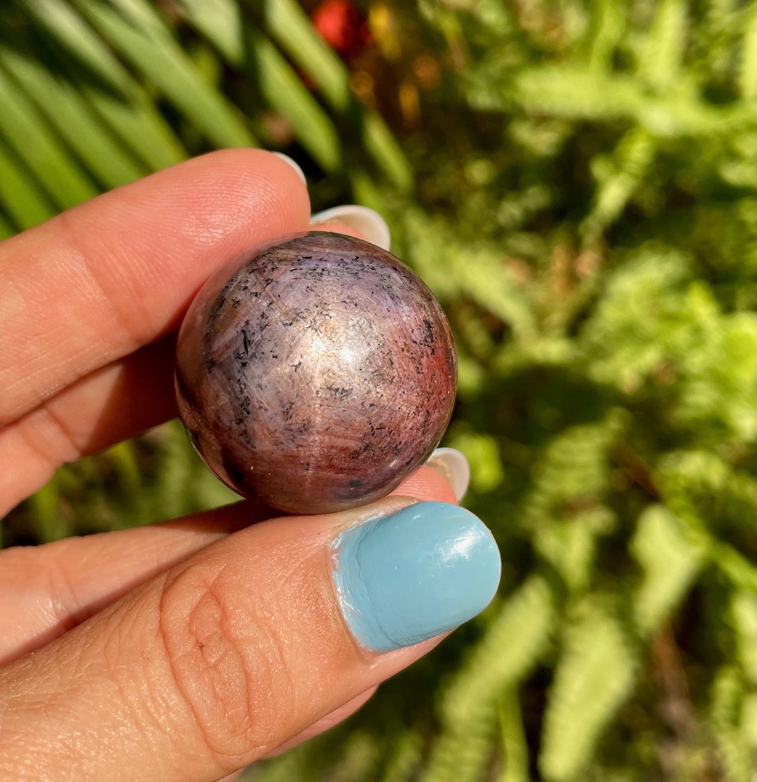 Excellent Polished Star Sapphire Sphere / Ball With Natural Stunning ...