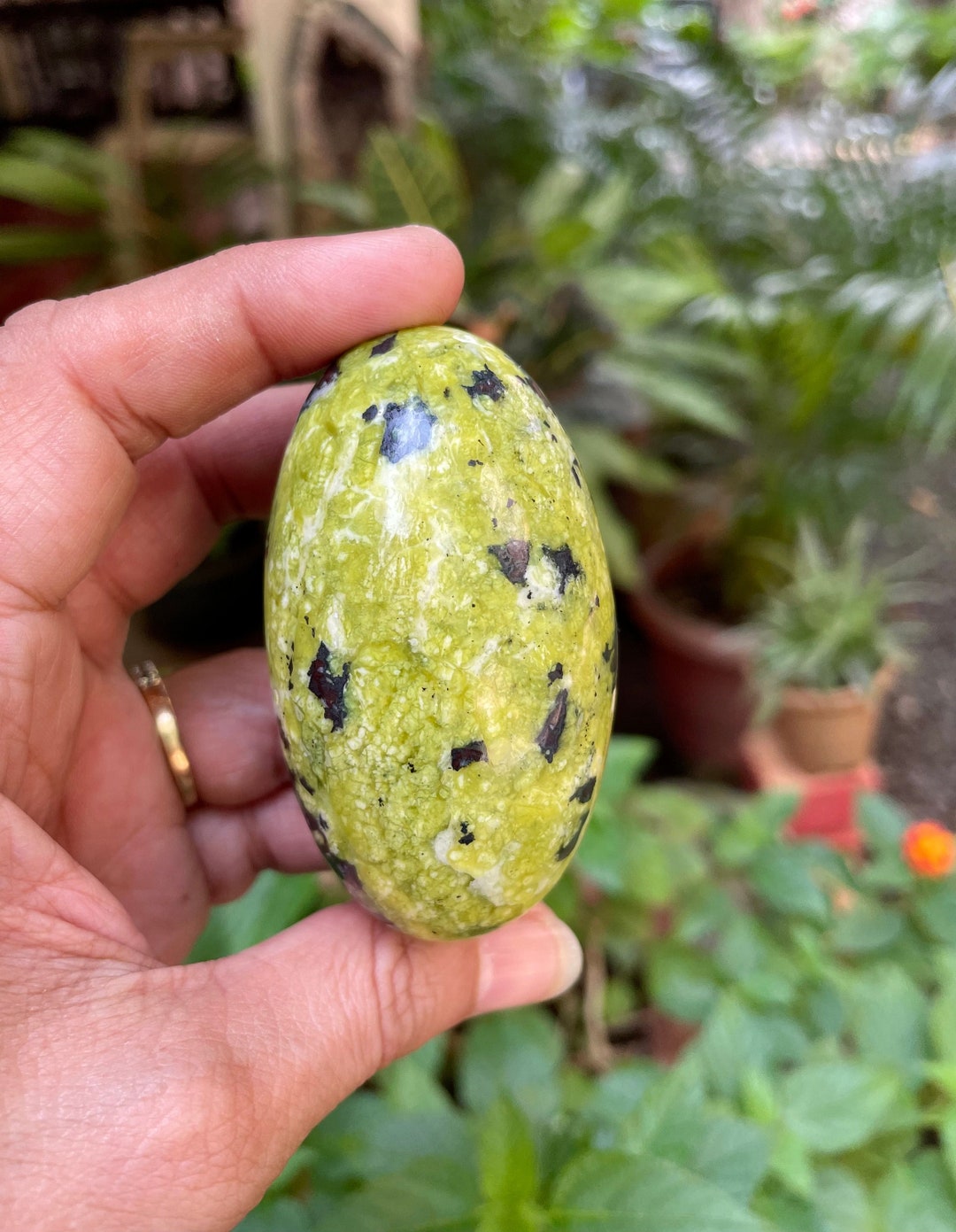 Natural Lizardite / Lizzardite Polished Shivalingam / Shiva Shape ...