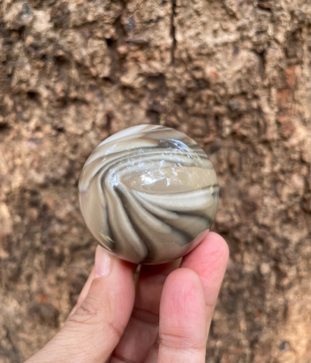 Beautiful Polish Flint Sphere / Ball With Beautiful Pattern. - Etsy