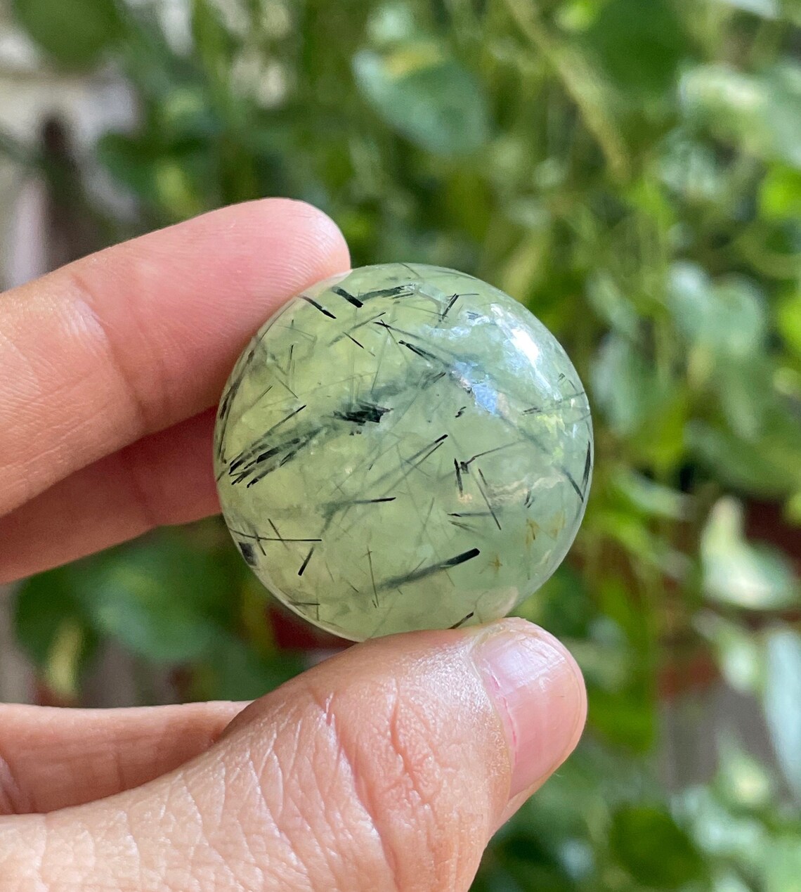 Beautiful Natural Mint Green Gemstone Prehnite Epidote Sphere | Etsy