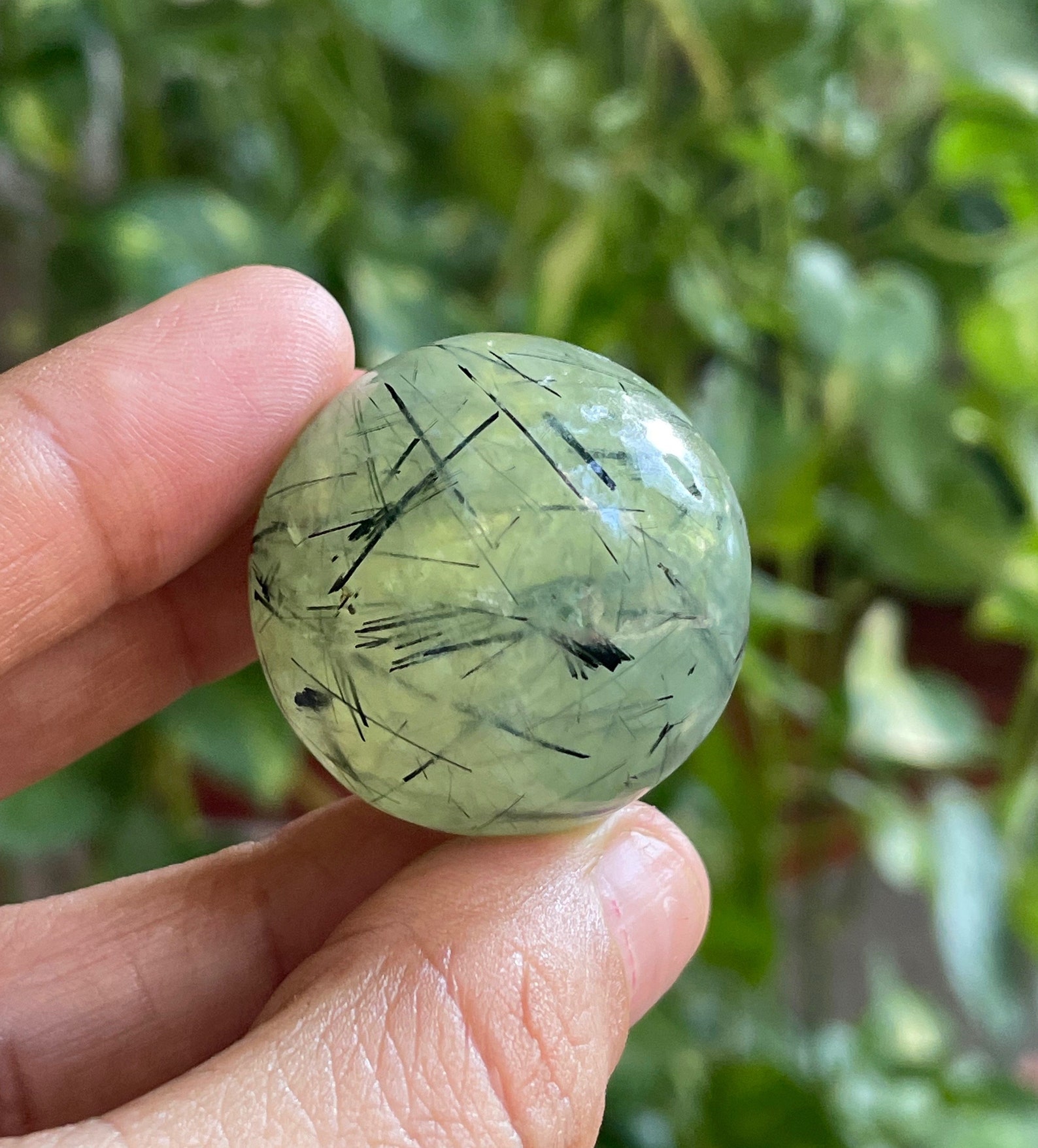 Beautiful Natural Mint Green Gemstone Prehnite Epidote Sphere | Etsy
