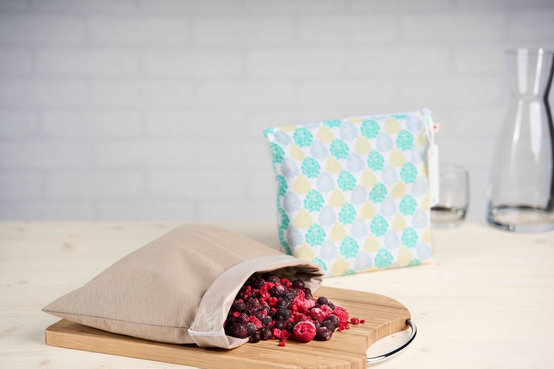 Freezer Bags Freezer Bag set of 2 small & Large Washable, Reusable ...