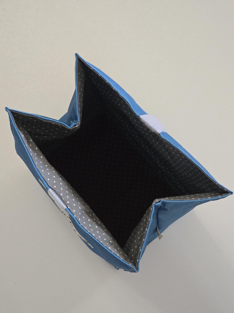 Lunch Bag "solid Blue", Zero Waste, Washable, Food-safe, Packaging-free ...