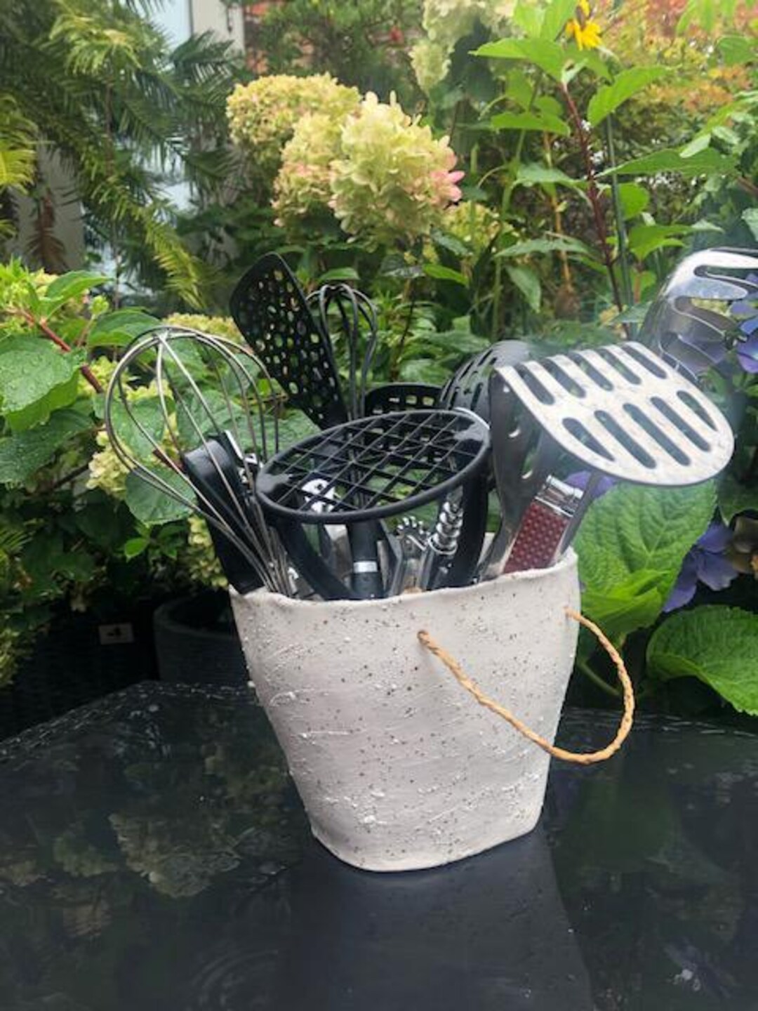 Handmade Large Ceramic Utensil Pot - Made in Derbyshire - Etsy UK