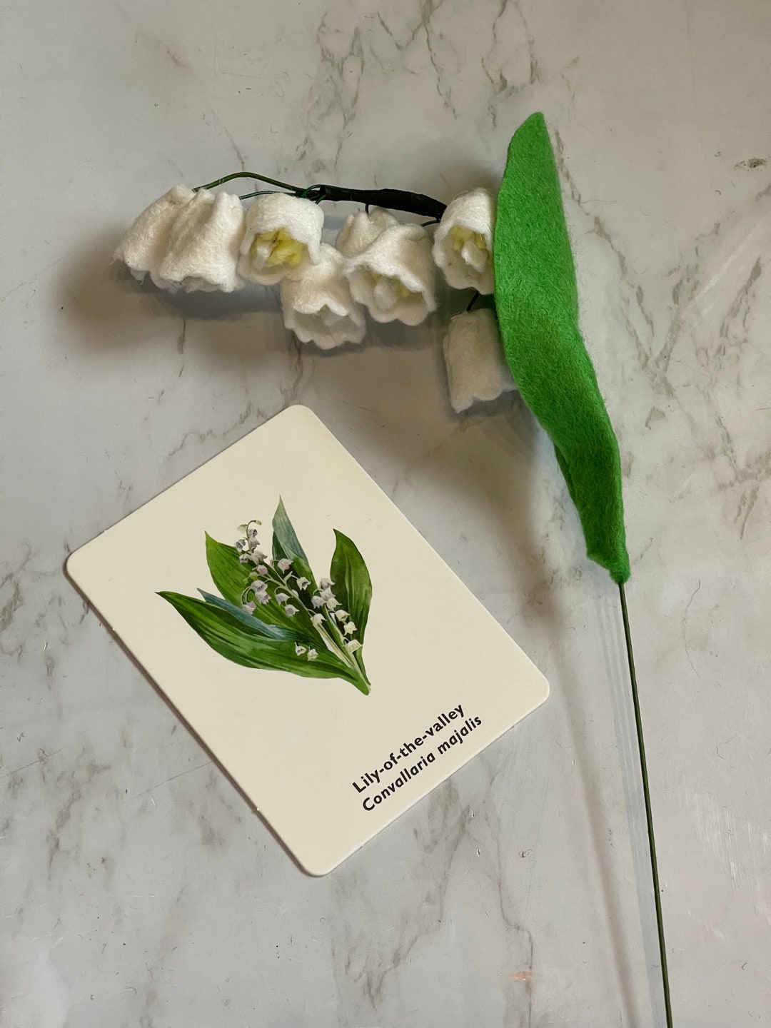 Felt Lily of the Valley Stems - Etsy