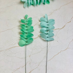 Faux Felt Eucalyptus Leaves Ideal for Felt Floral Arrangements - Etsy
