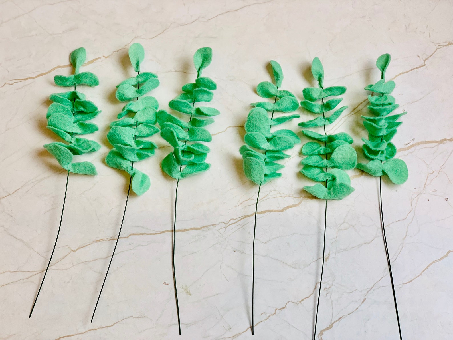 Faux Felt Eucalyptus Leaves Ideal for Felt Floral Arrangements - Etsy