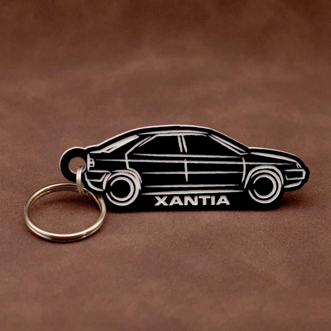 Citroen Xantia Keyring - Acrylic Lasercut Classic Retro French Car ...