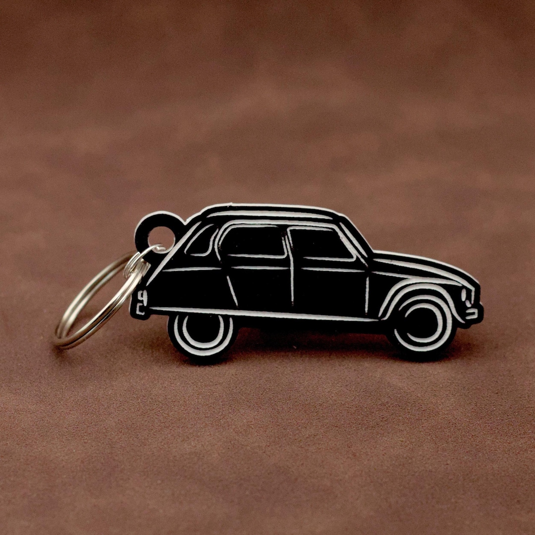Citroen Dyane Keyring - Acrylic Lasercut Classic Retro French Car ...