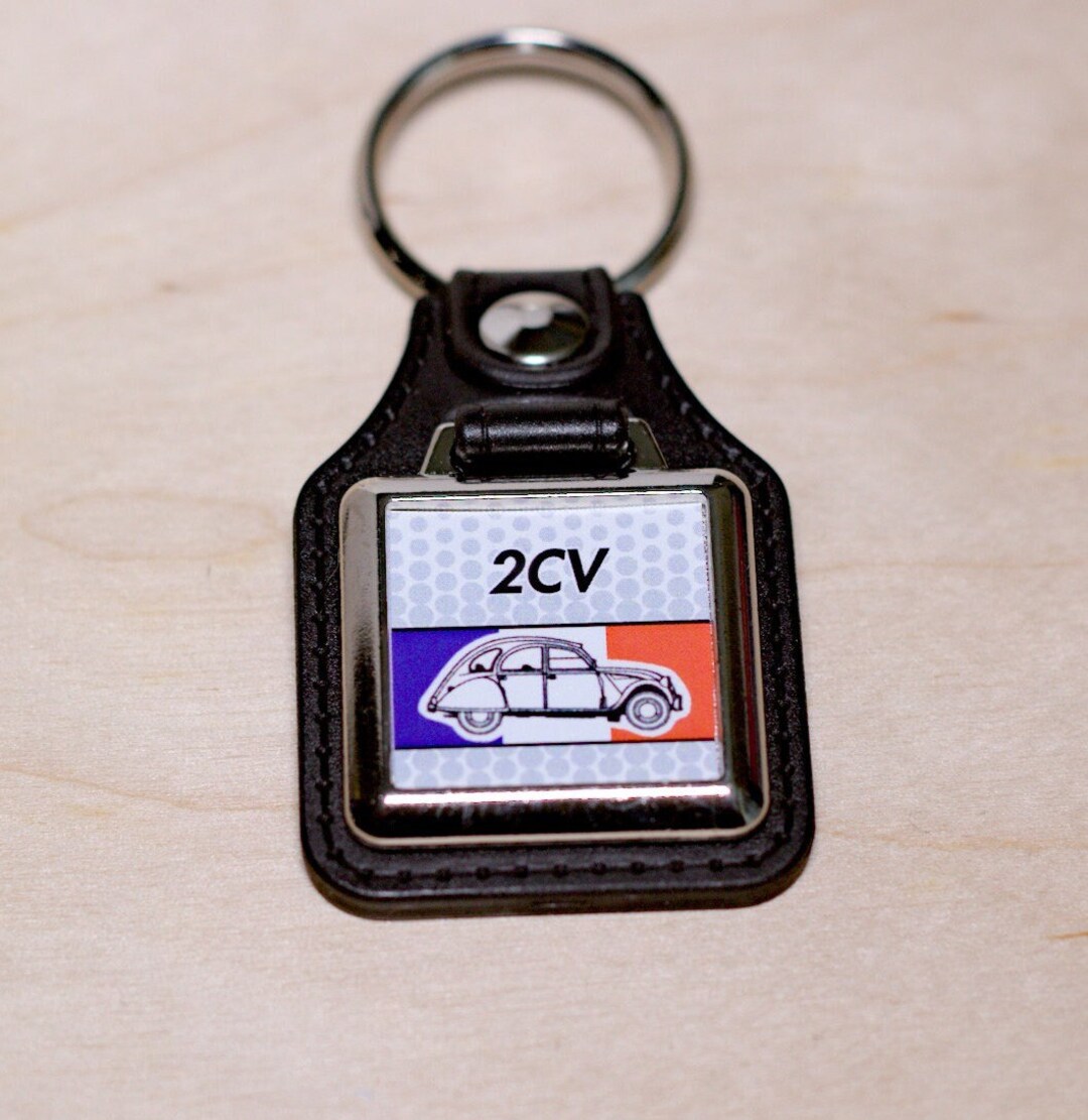 Citroen 2CV Keyring Leatherette & Chrome Keyfob - Etsy