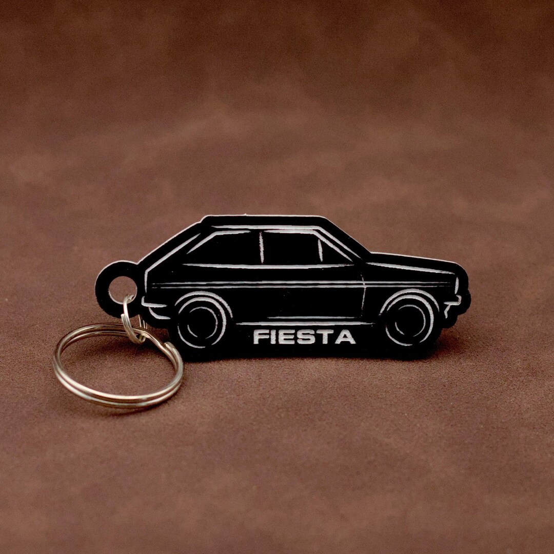 Ford Fiesta Mk1 Keyring - Acrylic Lasercut Classic Retro Ford Keychain ...