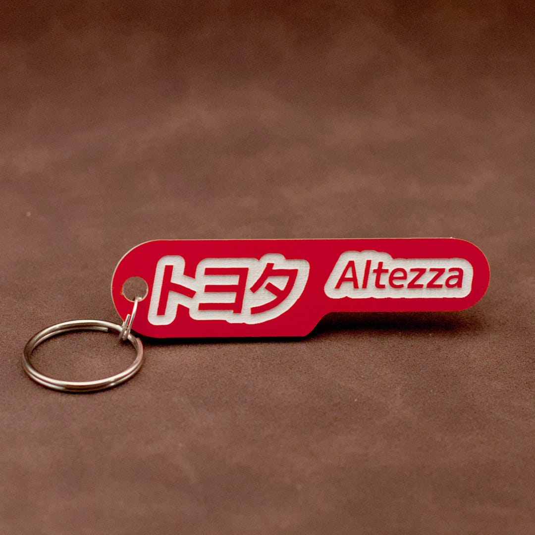 Toyota Altezza Red & White Acrylic Keyring - Etsy