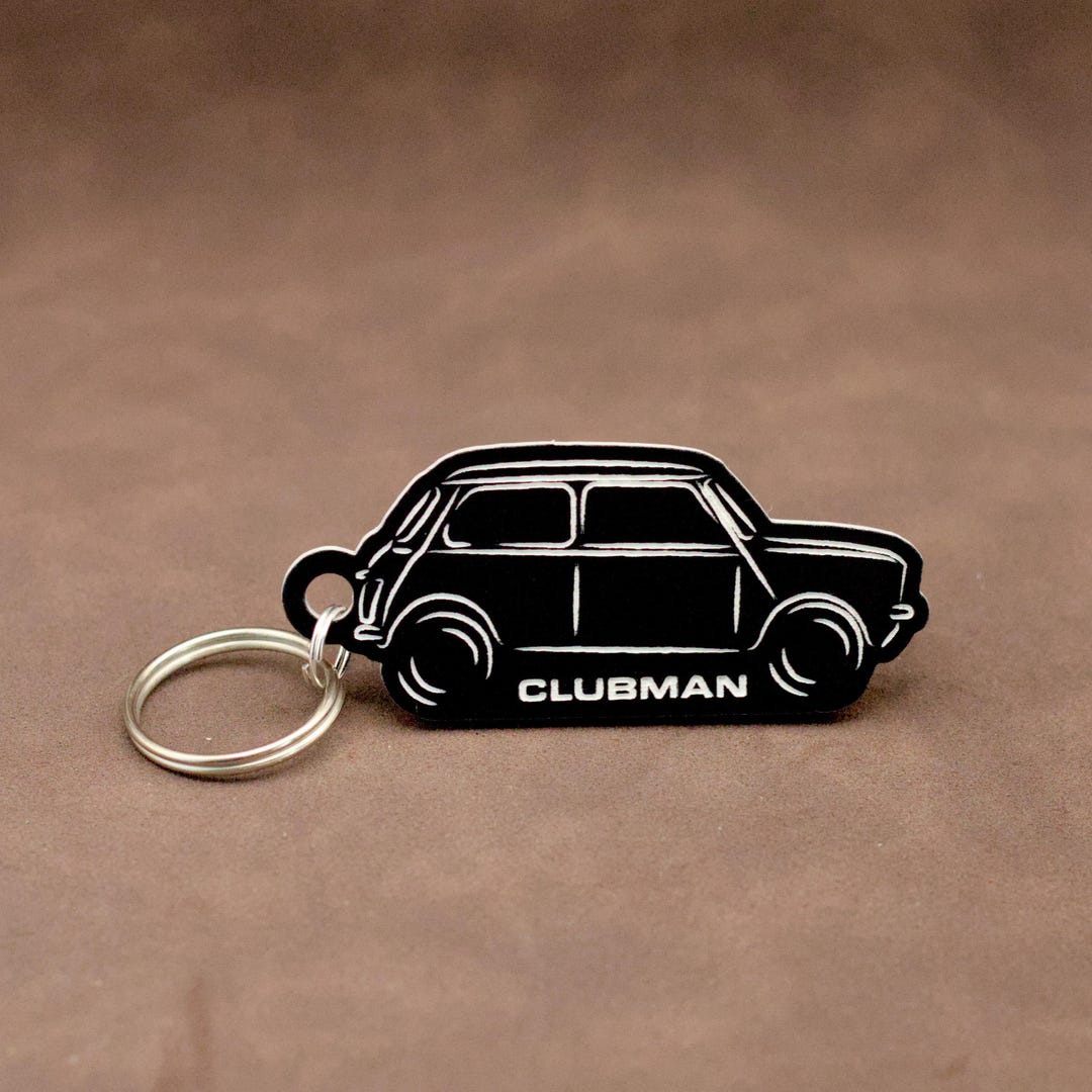 Mini Clubman Keyring – Classic Mini Outline Acrylic Keychain Gift - Etsy