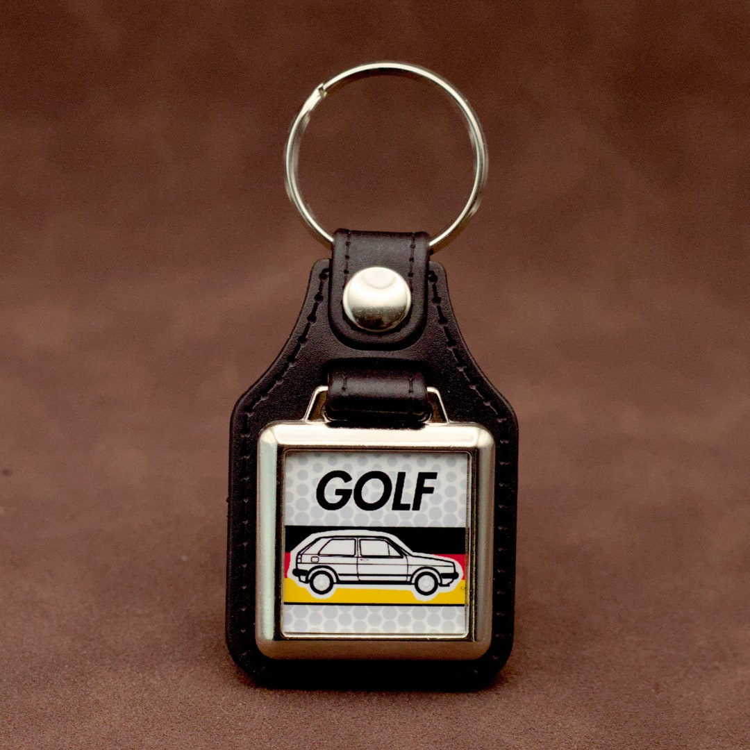 VW Golf Mk2 Keyring Leatherette & Chrome Keyfob - Etsy