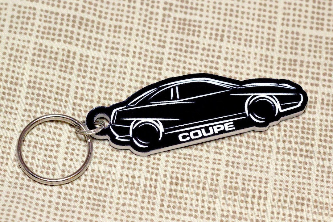 Fiat Coupe Keyring - Acrylic Lasercut Classic Retro Italian Car ...