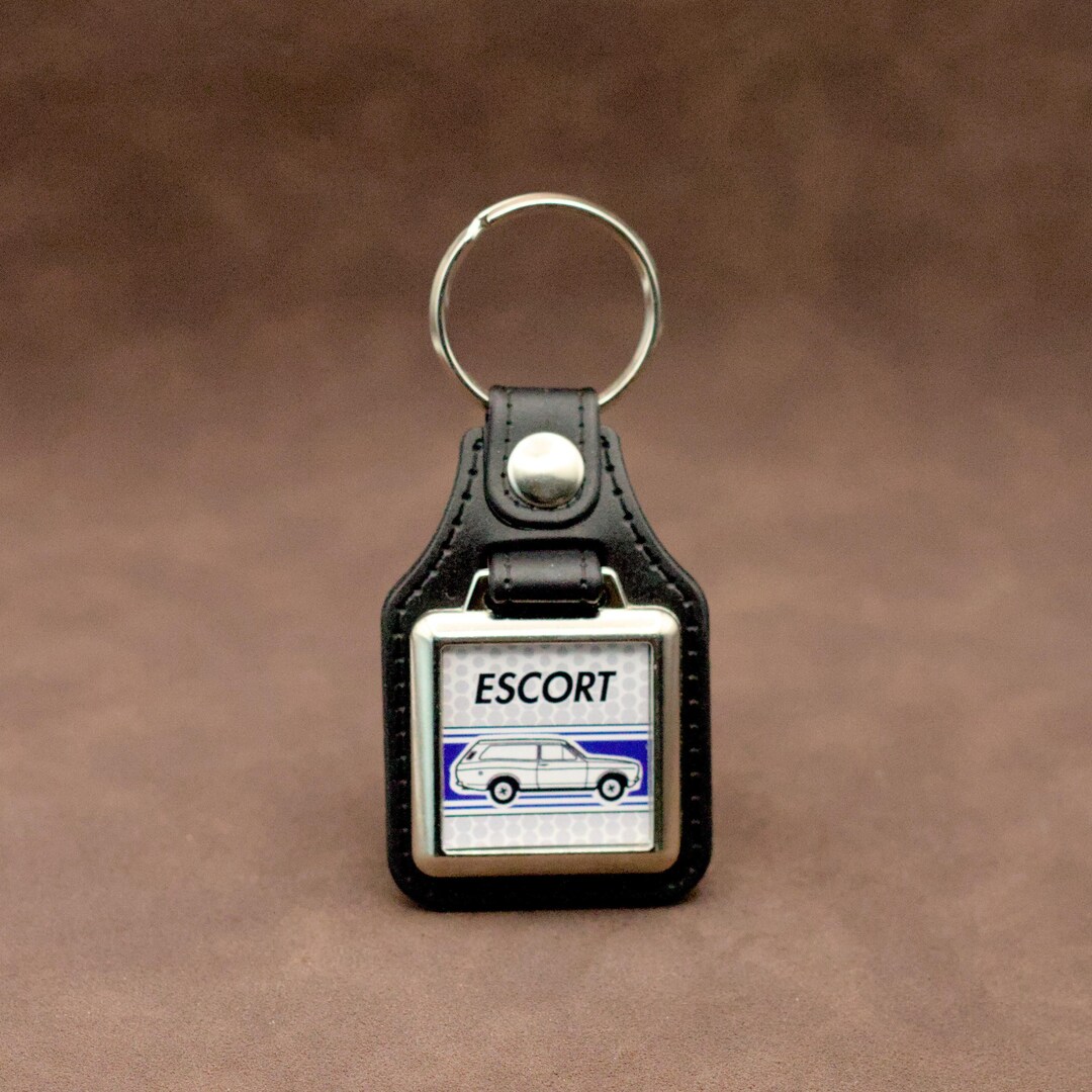 Ford Escort Mk2 Estate Keyring - Leatherette & Chrome Classic Ford ...