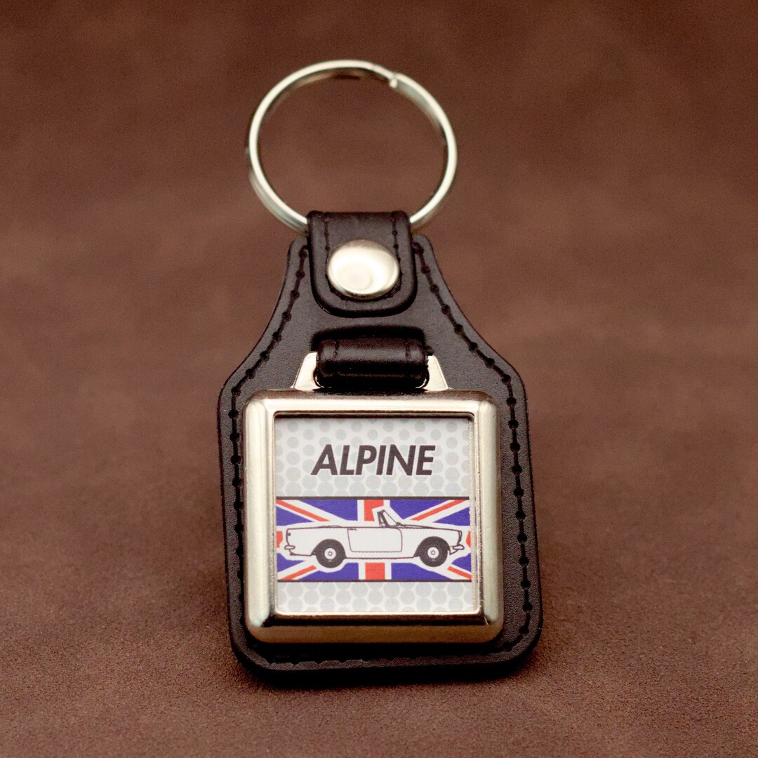 Sunbeam Alpine Keyring - Leatherette & Chrome Keyfob - Etsy