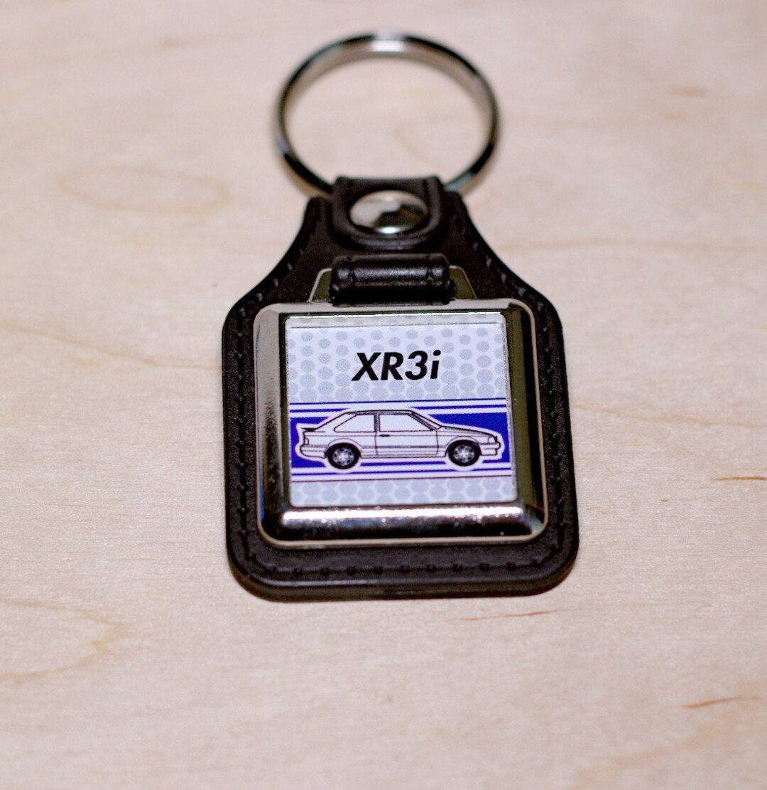 Ford Escort Mk4 Xr3i Keyring Leatherette & Chrome Keyfob - Etsy