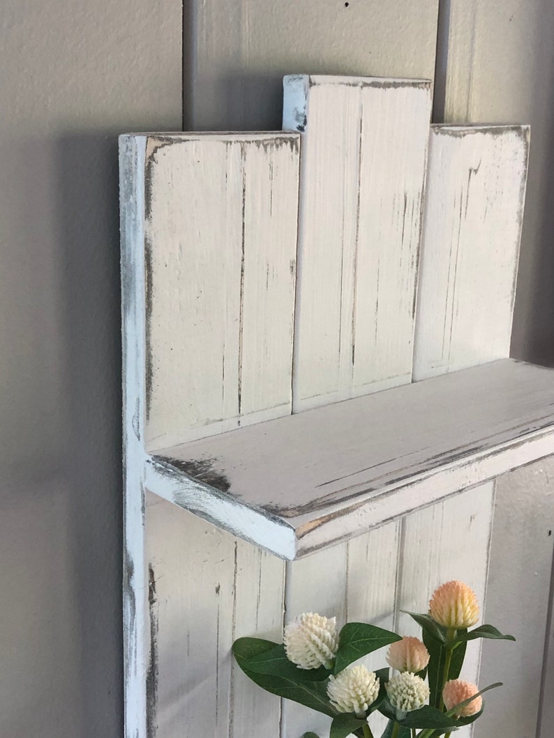 Country Rustic Farmhouse Shelf Distressed Solid Wood / FREE Shipping - Etsy