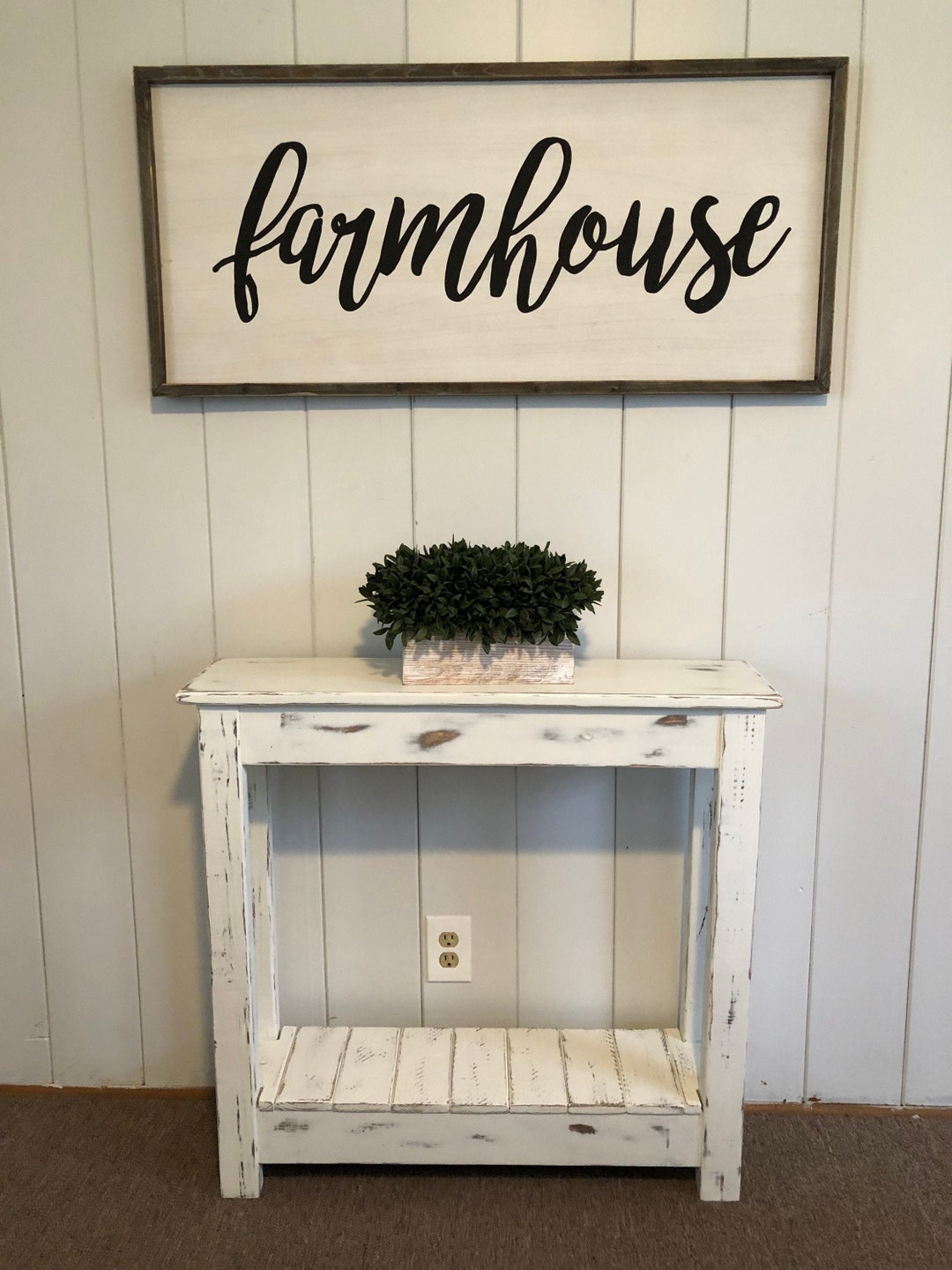 Farmhouse Distressed Wood Sofa / Console / Entry / Table - Etsy