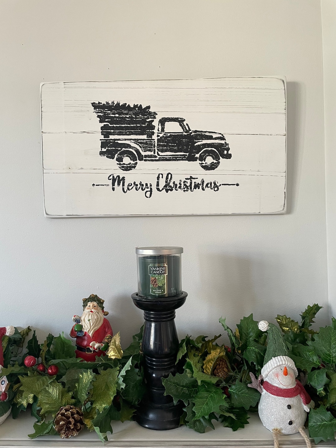 Farmhouse Wall Decor French Country Christmas Sign Picture Rustic ...