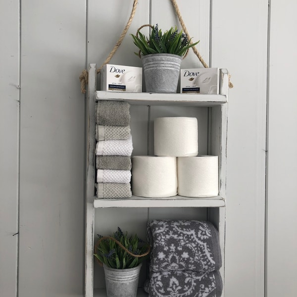Rustic Ladder Shelf - Etsy