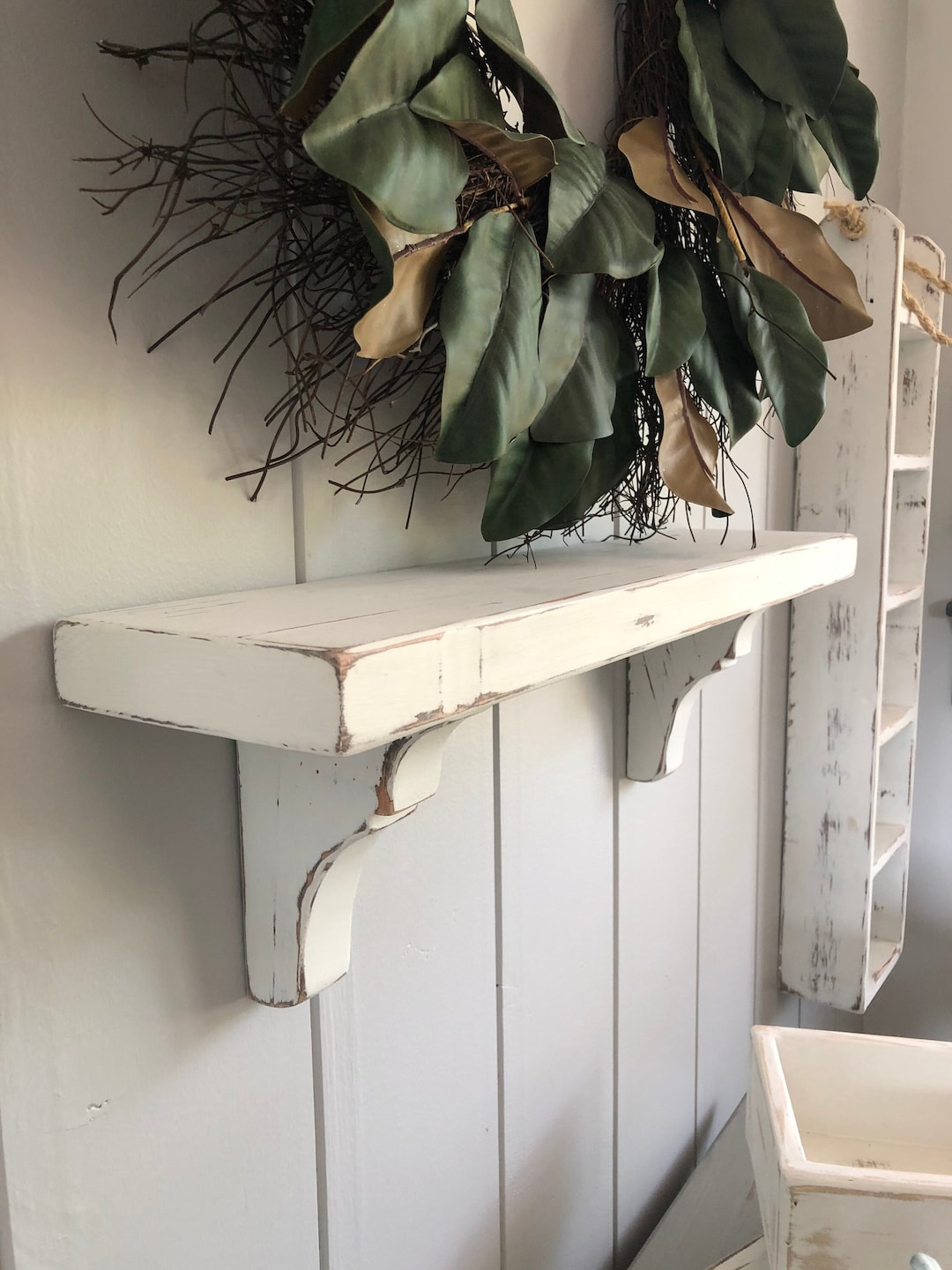 Farmhouse Corbel Wall Shelf Solid Wood French Country Rustic Wood Floating home Wall Decor FREE SHIPPING Etsy