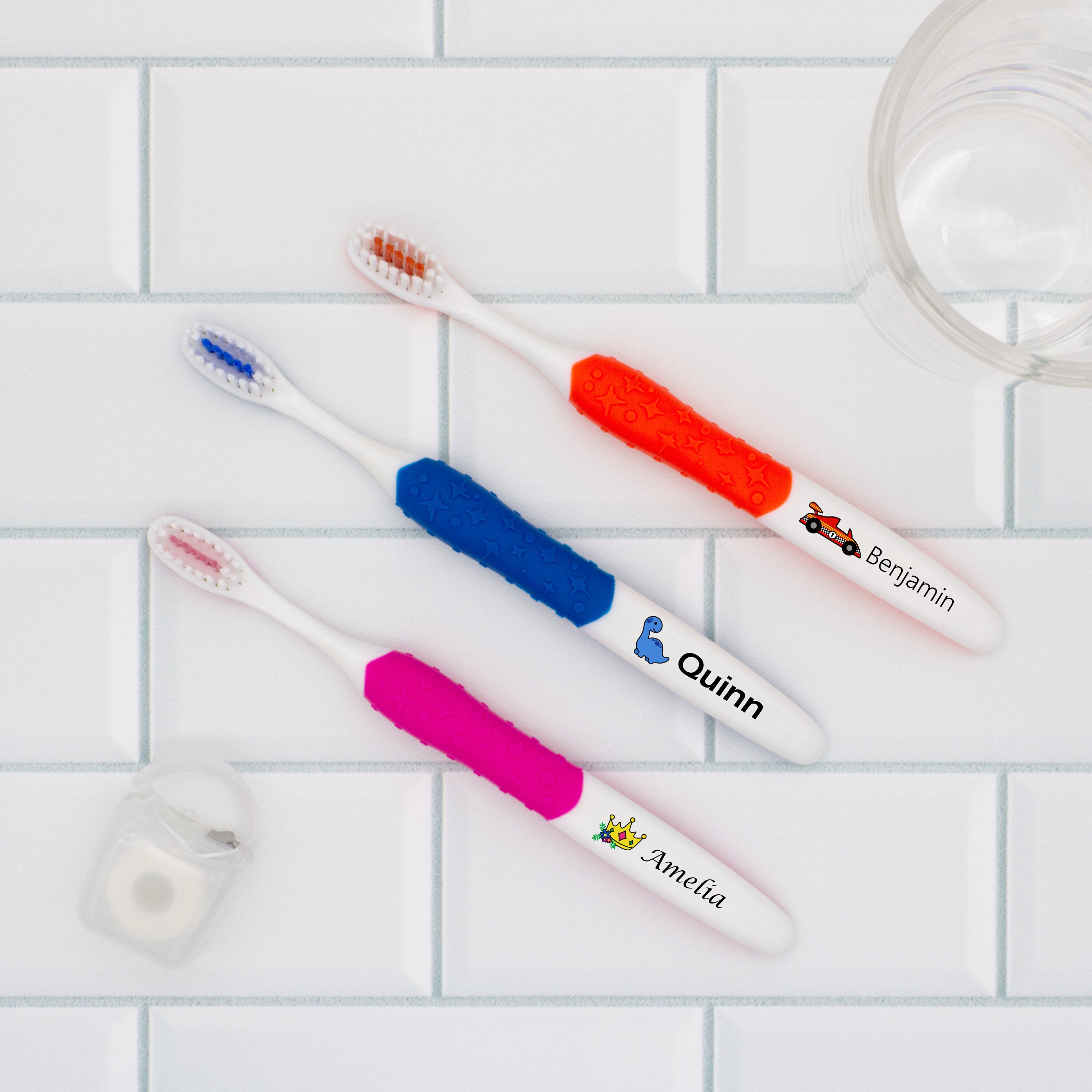 Personalized Custom Name Child Toothbrush RUBBER GRIP Etsy