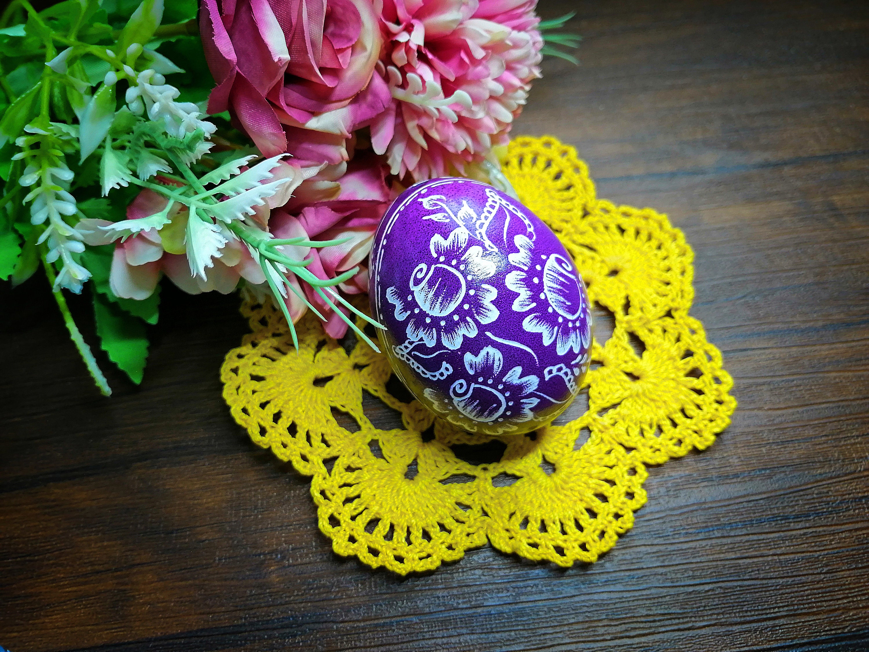 Purple Easter Decor Easter Door Decor Easter Door Hanger Chicken Lover ...