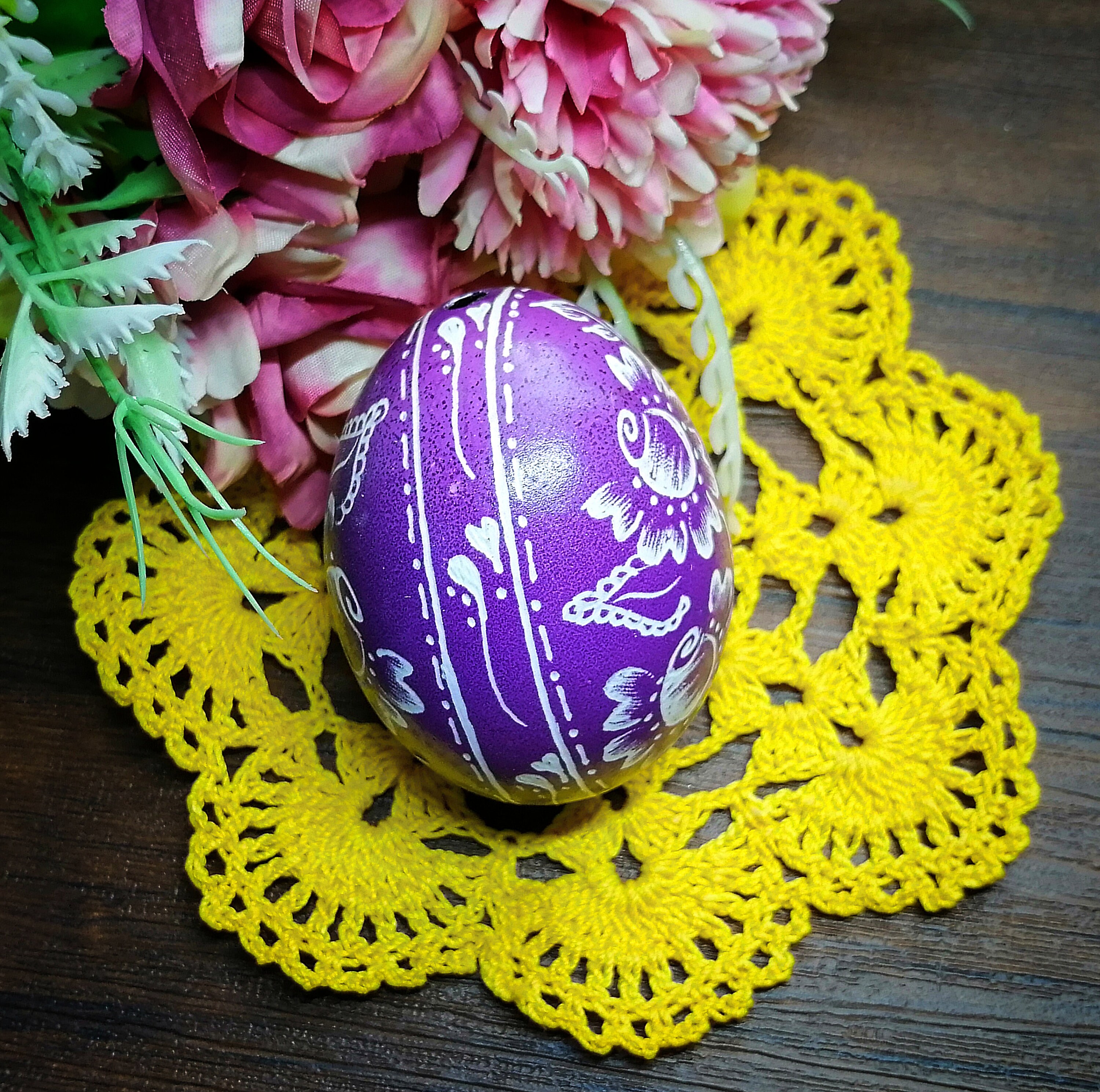 Purple Easter Decor Easter Door Decor Easter Door Hanger Chicken Lover ...