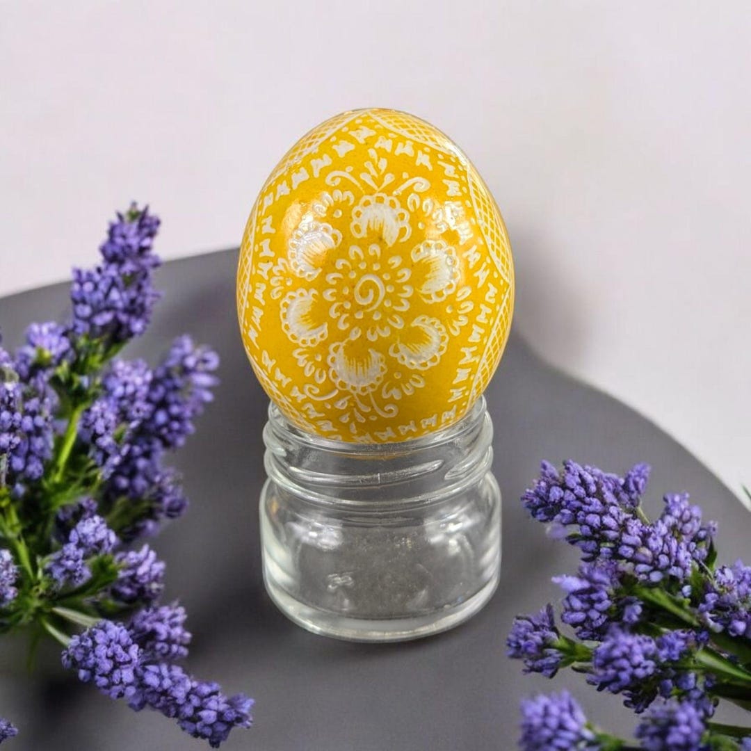 Colorful Pysanky Easter Eggs | Artisan Egg Art Centerpiece & Springtime ...