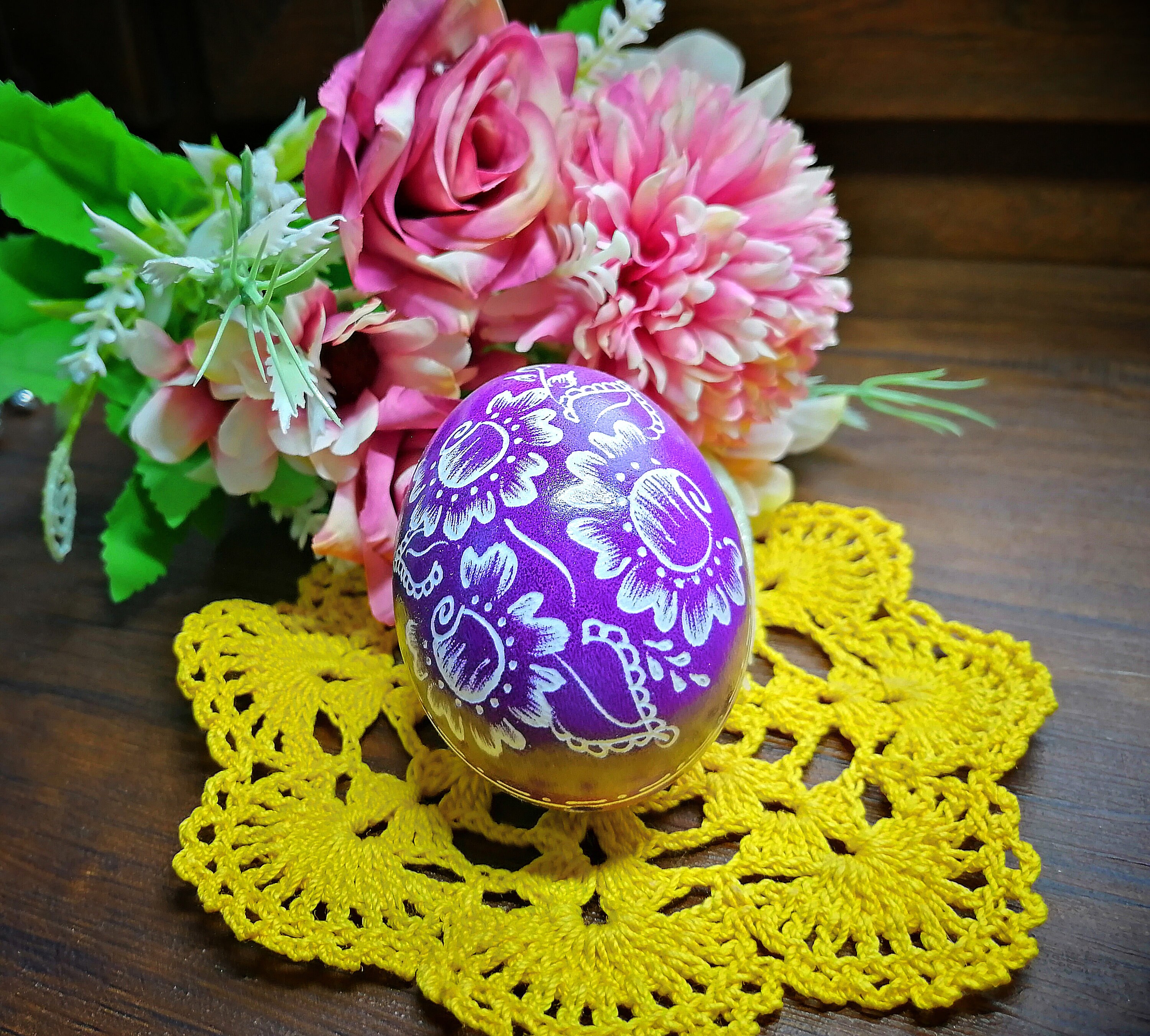 Purple Easter Decor Easter Door Decor Easter Door Hanger Chicken Lover ...