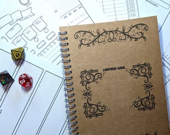Character Journal/notebook for Dnd 5e Campaign Five Colours - Etsy