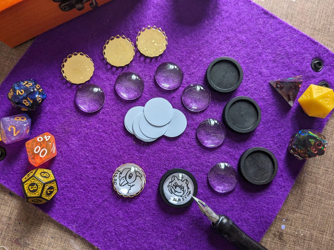 Wood & Glass Token Kit for TTRPG / DND - Etsy