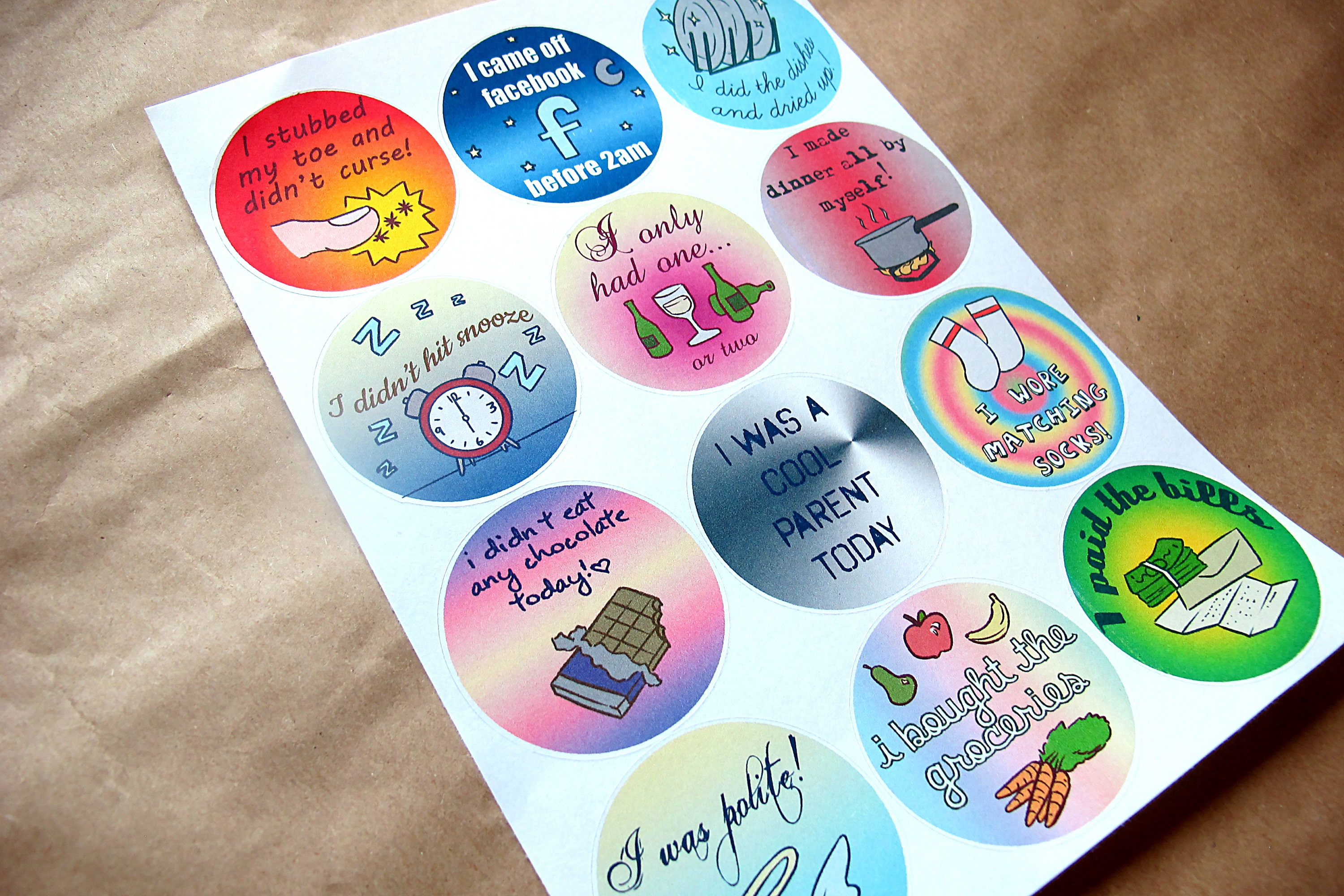 12 Adult Reward Stickers - Etsy UK