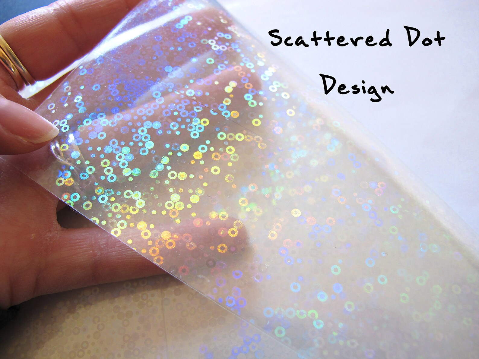 Self-adhesive Holographic Vinyl Overlay Sticker Scattered - Etsy