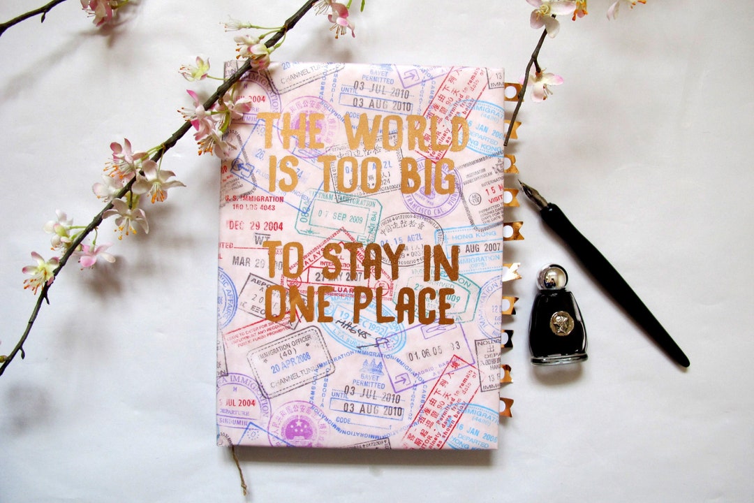 Custom Quote Travel Journal - Lined or Blank - Etsy