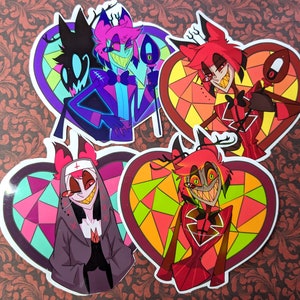 Alastor Translucent Stained Glass Stickers - Etsy