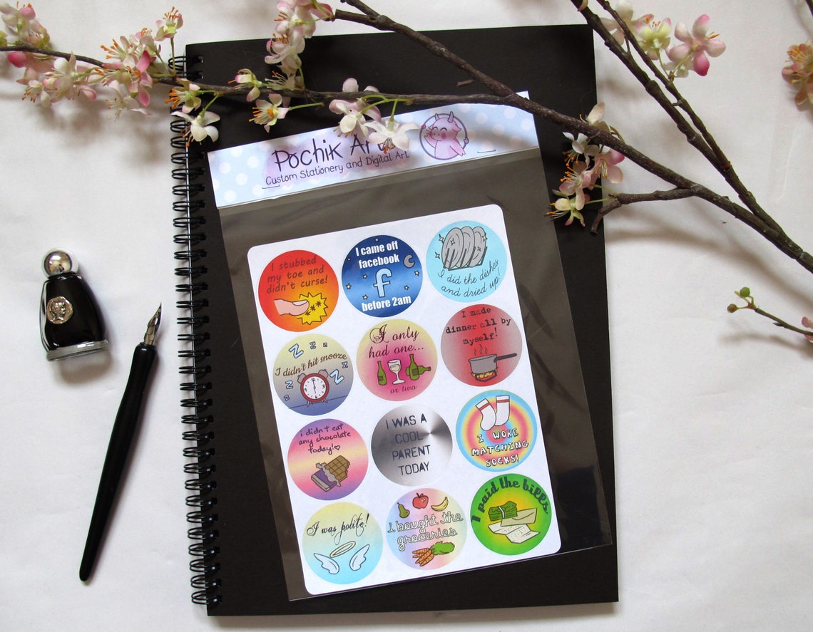 12 Adult Reward Stickers - Etsy UK
