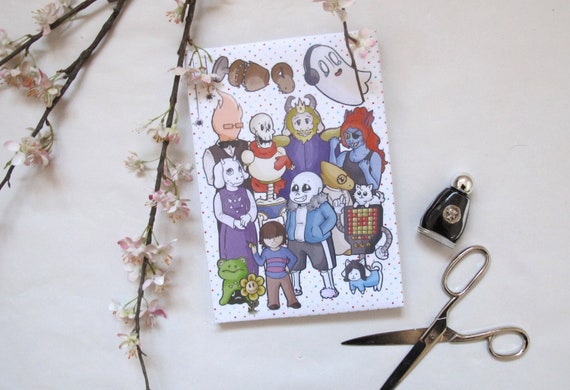 Undertale Character Themed Sketchbook | Etsy