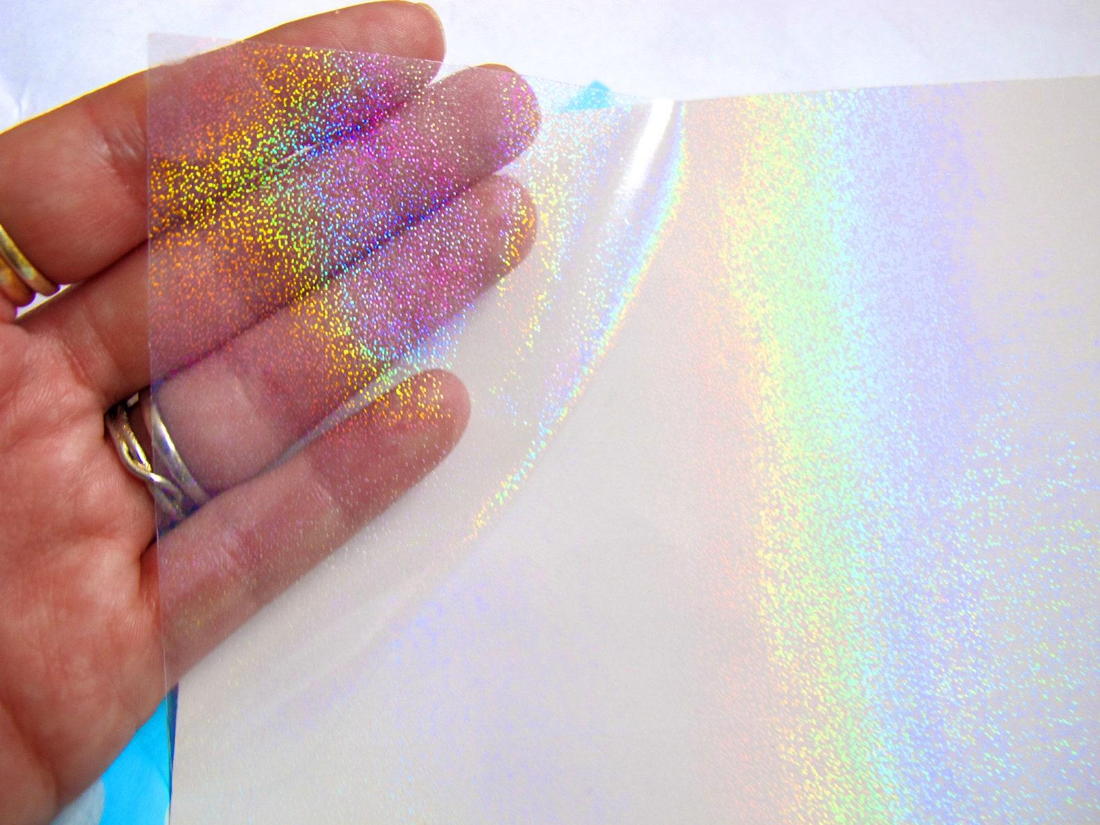 Self-Adhesive Holographic Vinyl Overlay Subtle Pixel Design | Etsy