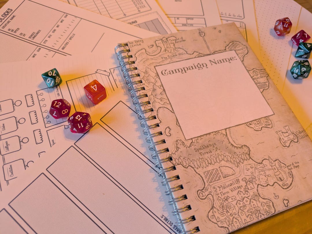 Game Master Journal for DND / TTRPG Dungeon Masters - Etsy