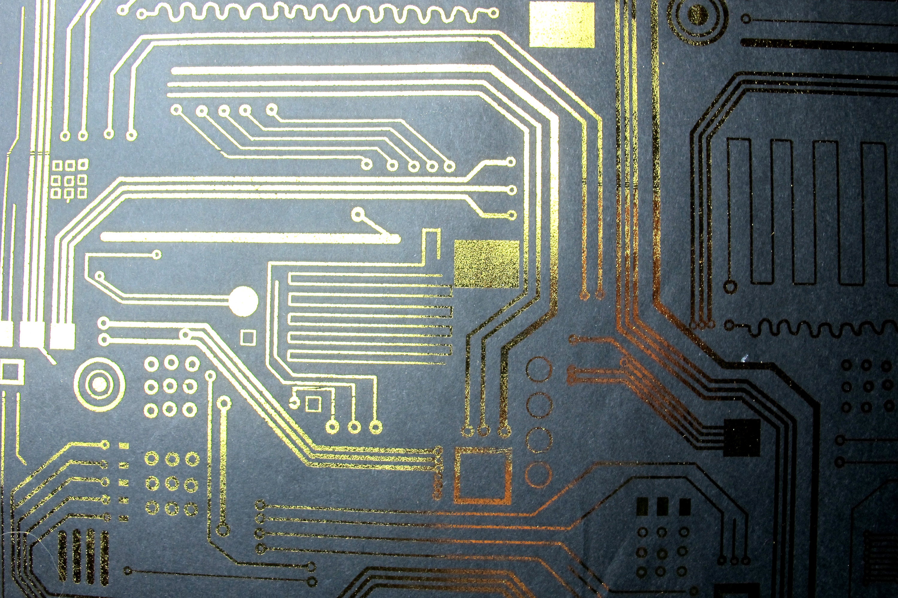 Circuit Board Themed Foil Notebook - Etsy