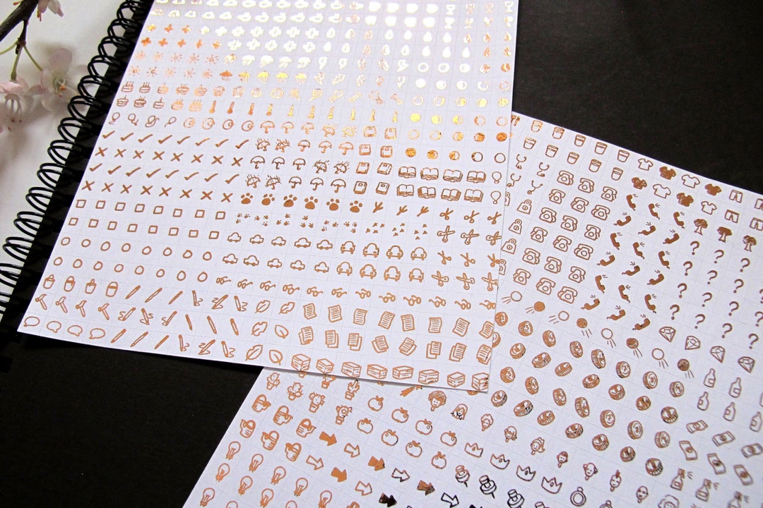 1,000 Foil Mini Planner Stickers - Etsy UK