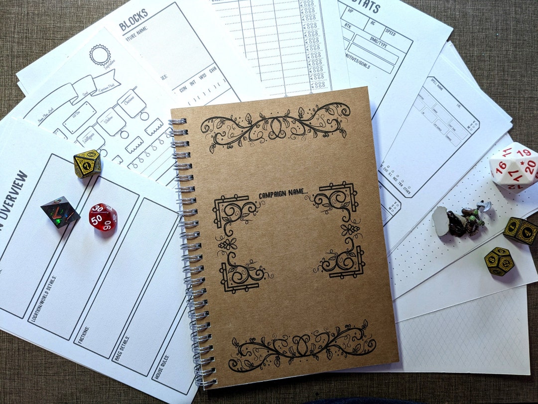 Game Master Journal for DND / TTRPG Dungeon Masters - Etsy