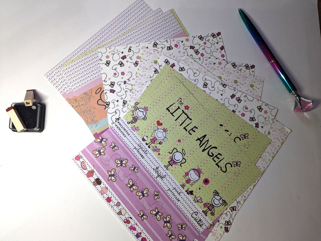 Angel Pop Art Paper Sample Pack for Junk Journaling, Origami, Paper ...