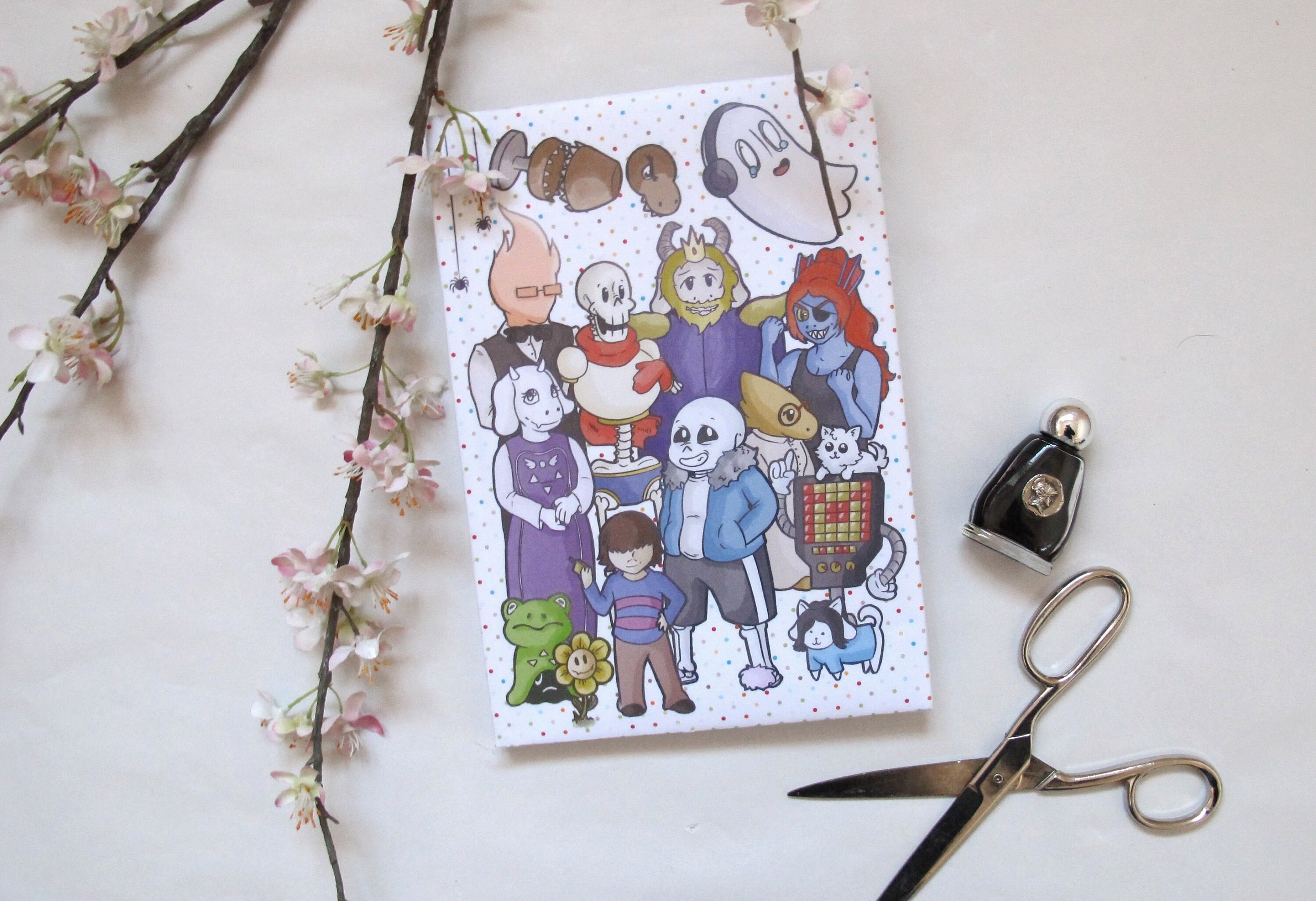 Undertale Character Notebook | Etsy