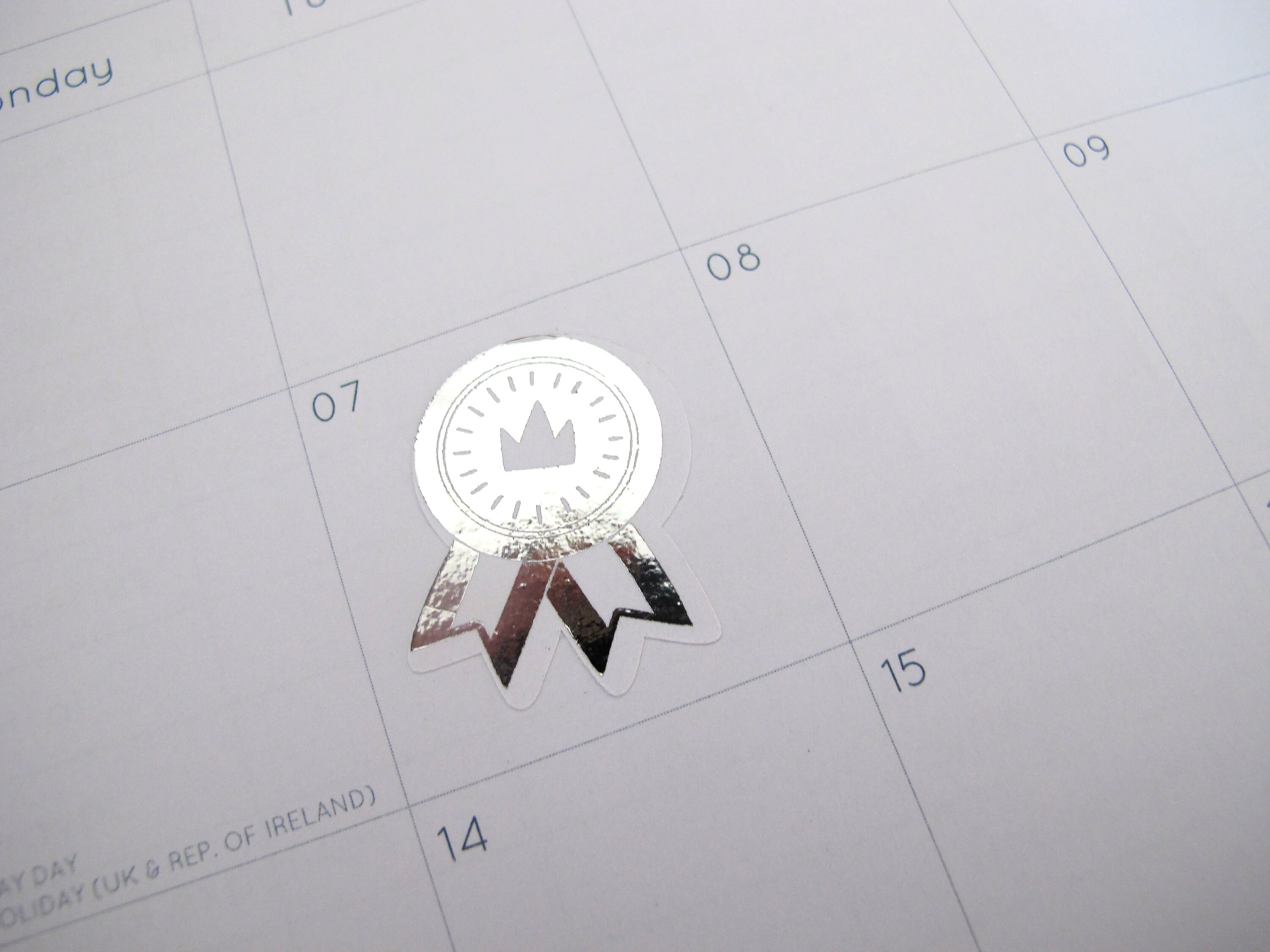 Foiled Medal Stickers in Gold, Silver and Bronze - Etsy UK