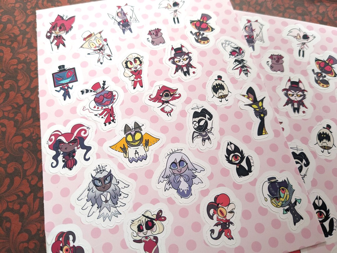 Hazbin Hotel Chibis Sticker Sheet - Etsy