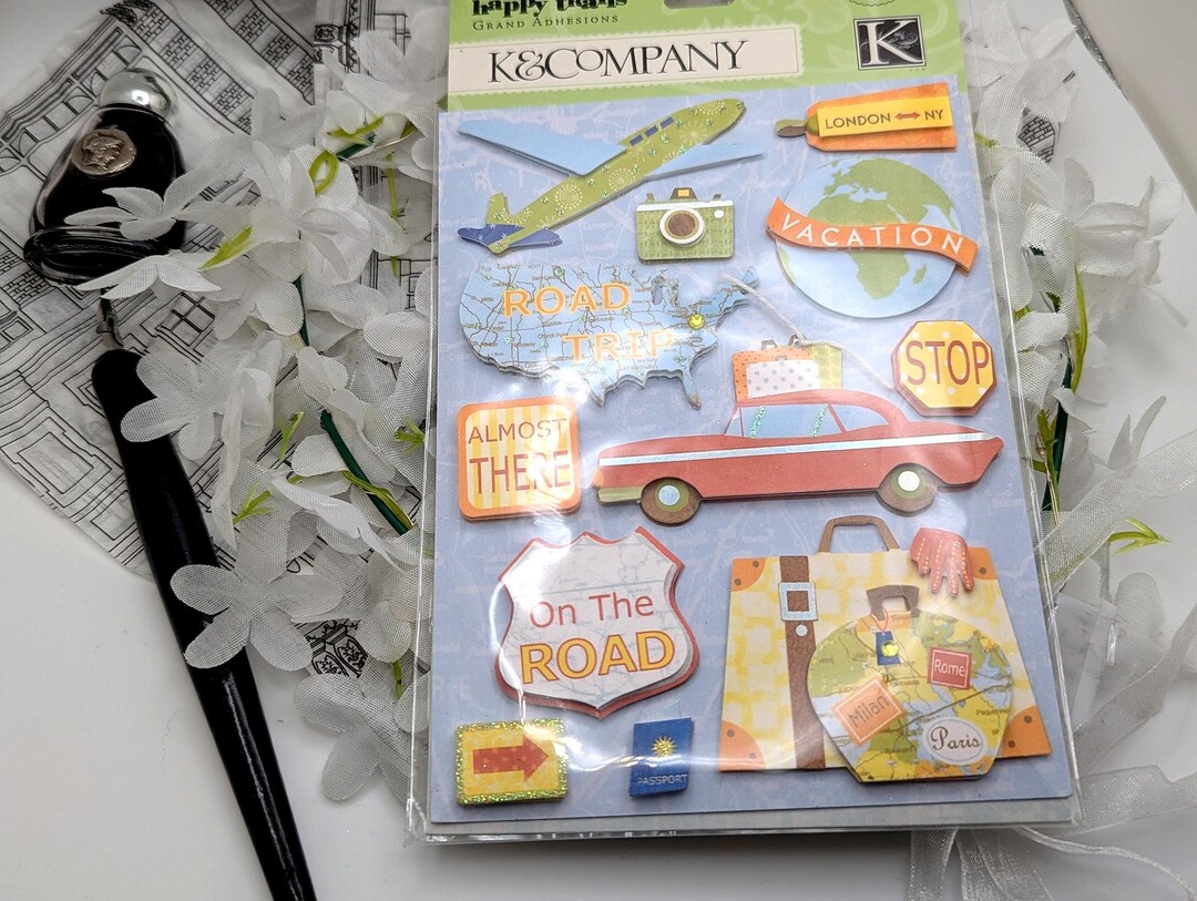 3D Decoupage Sticker Set - Travel Theme - Etsy